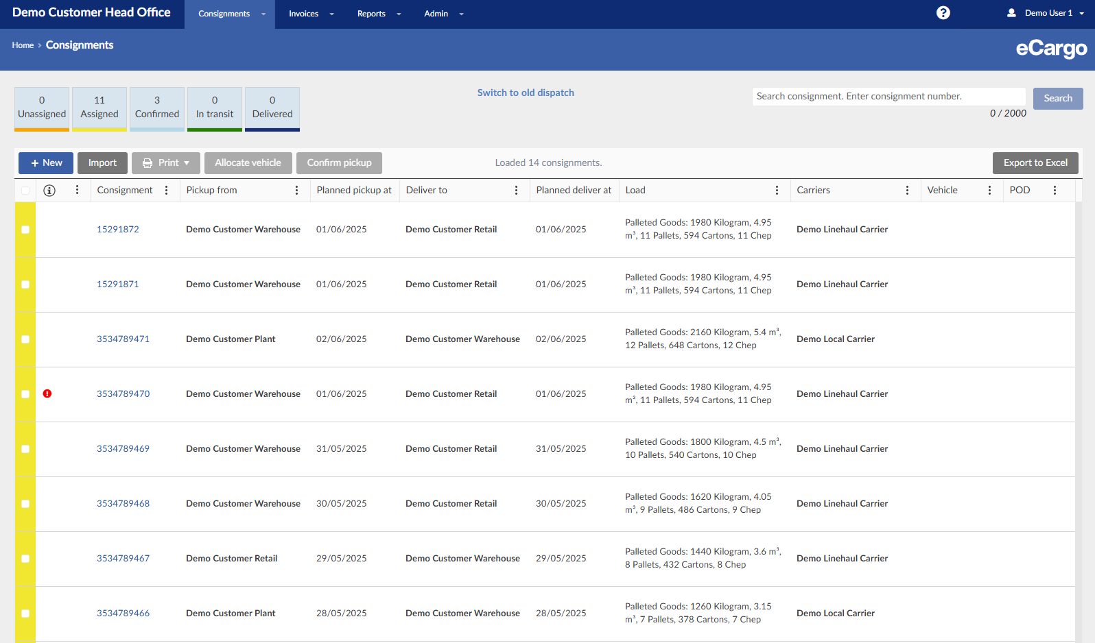eCargo Web quick start guide for Premium Windows app users – eCargo Support Centre